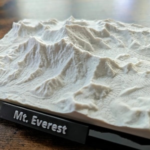 Large Model of Mt. Everest – Detailed Mountain Diorama – Perfect ...