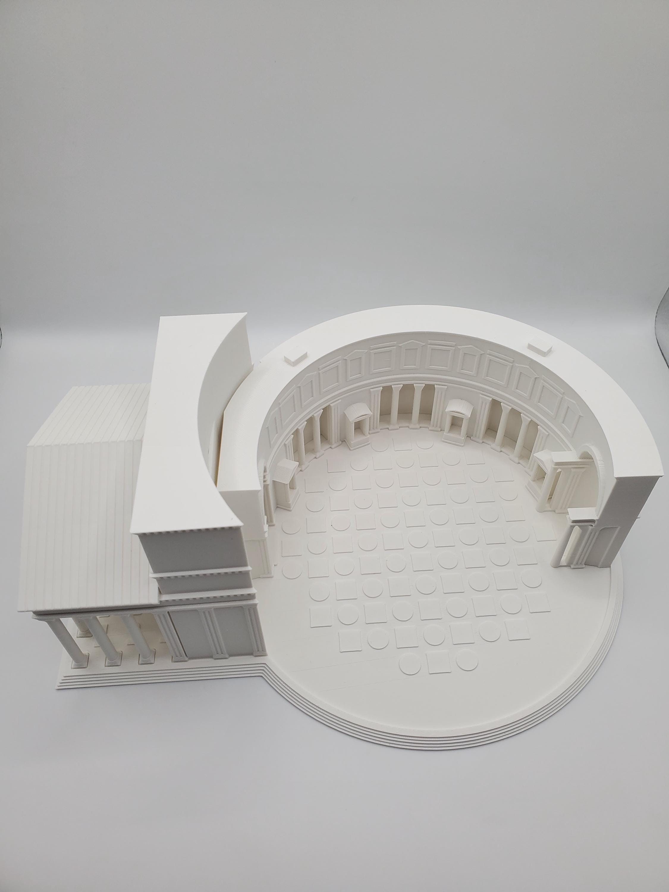 Pantheon Cross Section Model, Ancient Roman Architecture Model ...