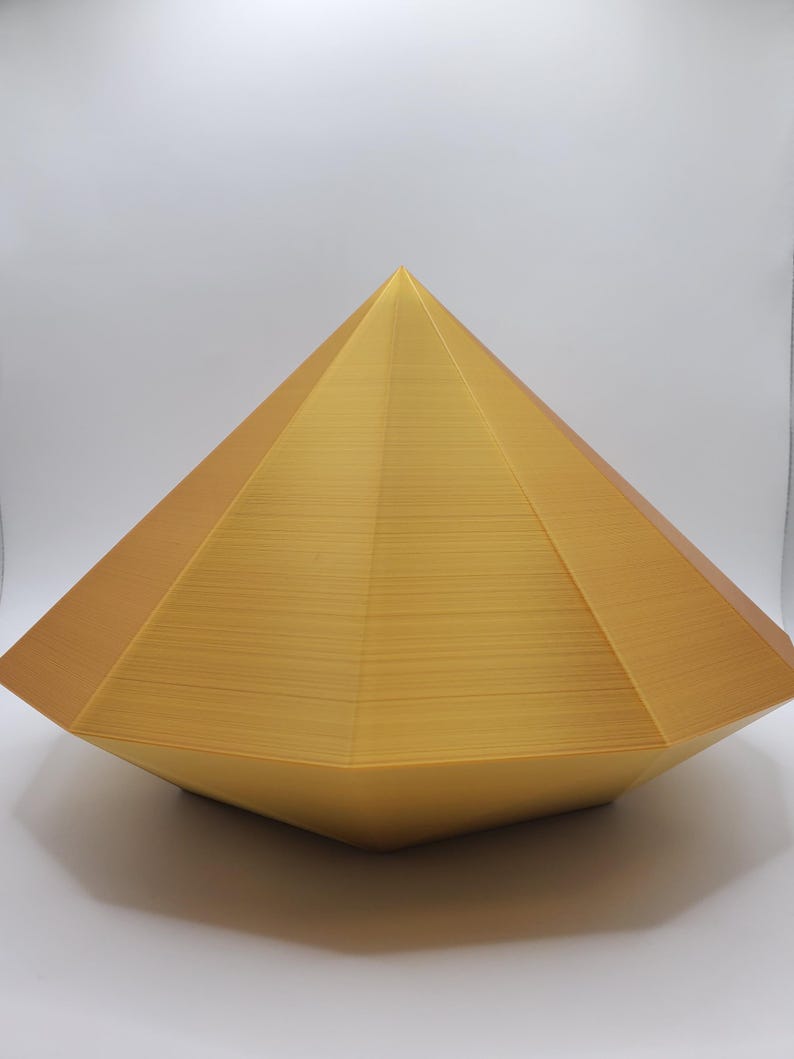 Geometric Diamond Sculpture, Modern Faceted Art Piece for Home Decor ...