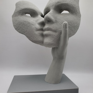 Abstract Face Sculpture Modern Art Decor Unique Contemporary Home ...