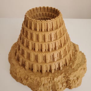 Tower of Babel, Historic Biblical Structure Replica, Detailed ...