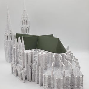 Chartres Cathedral Diorama Model – Gothic Architecture Display, Church ...