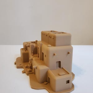 New Mexico Pueblo Architecture Model | Southwestern Diorama Decor ...