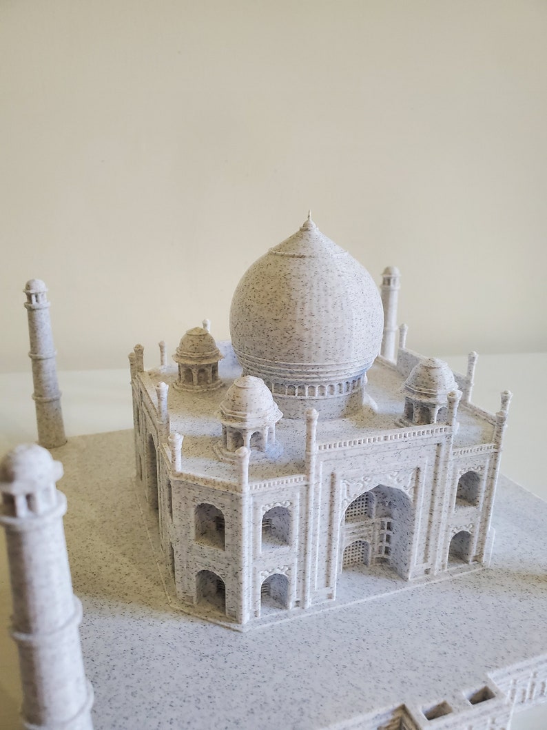 Exquisite 3D Printed Taj Mahal Model Handcrafted Architectural Replica ...