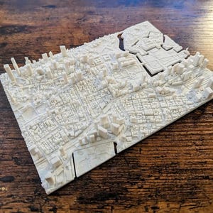 Tokyo City Map Landscape Model, 3D Printed Urban Sculpture, Detailed ...
