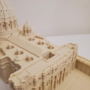 Vatican St Peter’s Basilica Model Kit, 3D Printed San Pietro Assembly ...