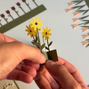 Flower Magnets Set of 5 – Cute Floral Fridge Magnets, Office Decoration ...