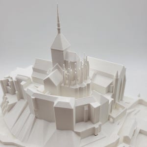 Mont Saint-michel Model, French Landmark Miniature, Historical ...