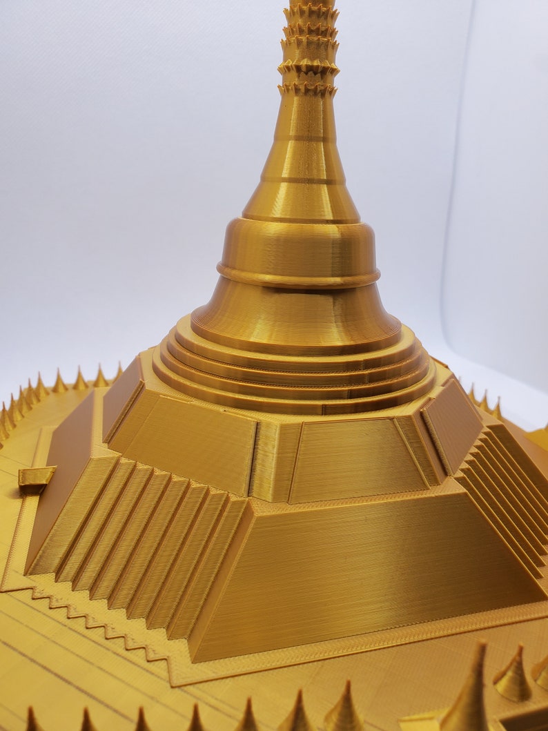 Exquisite 3D Model of Shwedagon Pagoda – Golden Replica – Myanmar ...