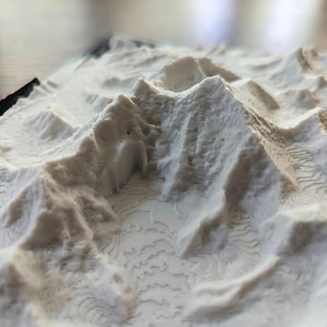 Large Model of Mt. Everest – Detailed Mountain Diorama – Perfect ...