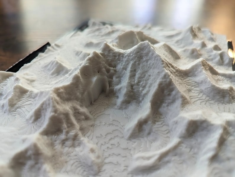 Large Model of Mt. Everest – Detailed Mountain Diorama – Perfect ...