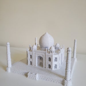 Exquisite 3D Printed Taj Mahal Model Handcrafted Architectural Replica ...