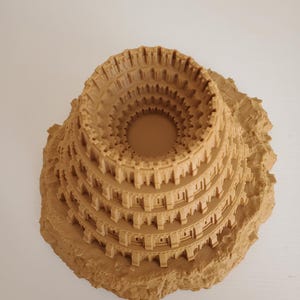 Tower of Babel, Historic Biblical Structure Replica, Detailed ...