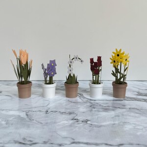 Flower Magnets Set of 5 – Cute Floral Fridge Magnets, Office Decoration ...