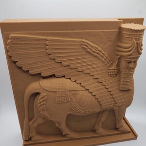 Lamassu Wall Relief Sculpture Ancient Mesopotamian Decor, Assyrian ...