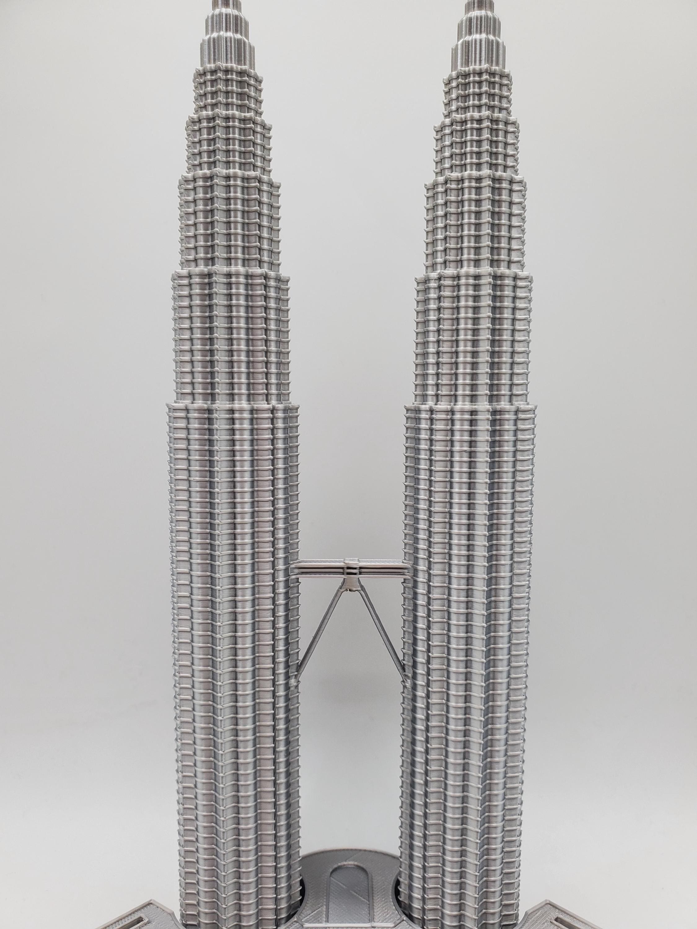 Petronas Twin Towers Model Diorama - Architectural Landmark Replica - 3 ...