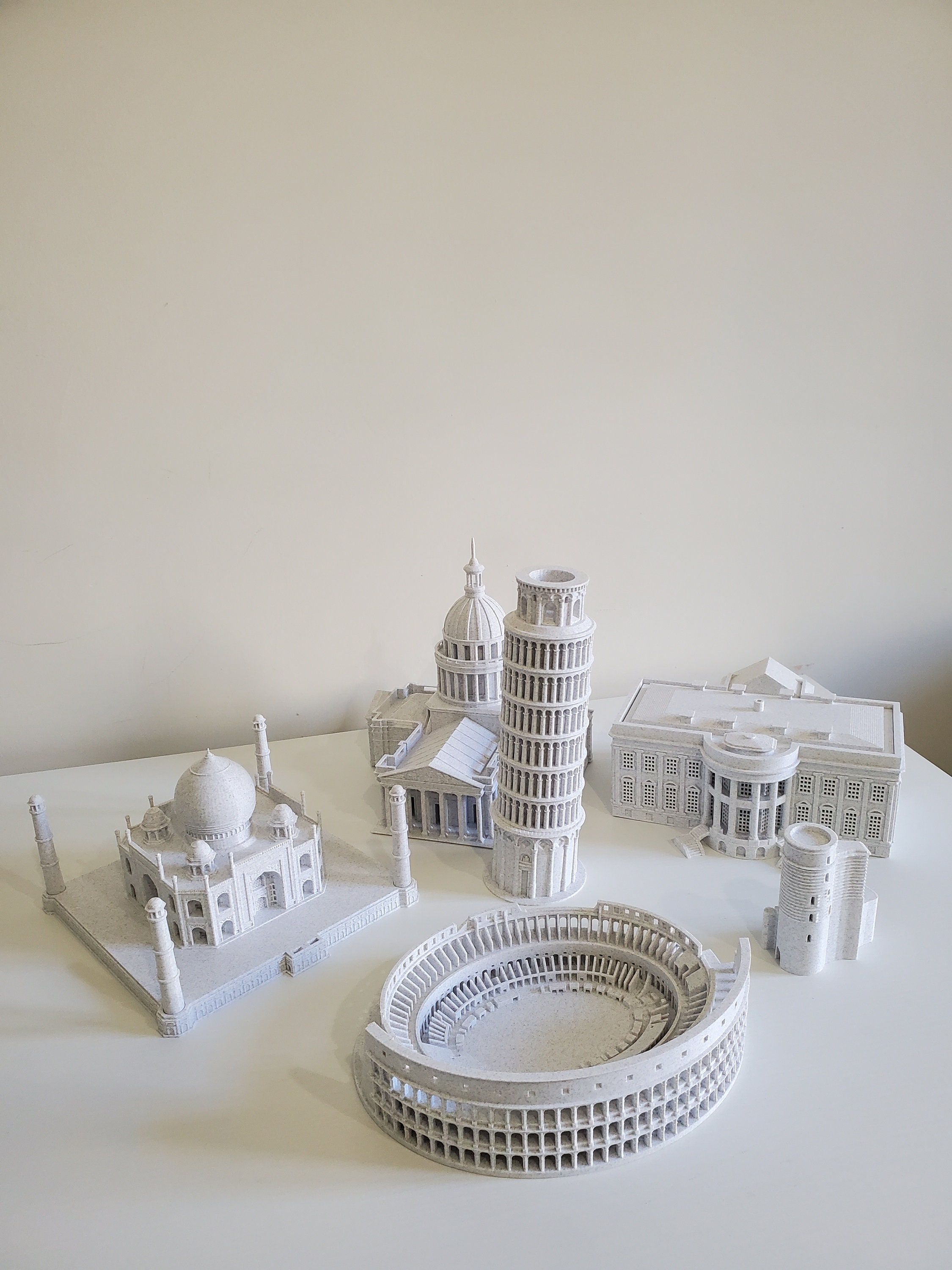 Exquisite 3D Printed Taj Mahal Model Handcrafted Architectural Replica ...
