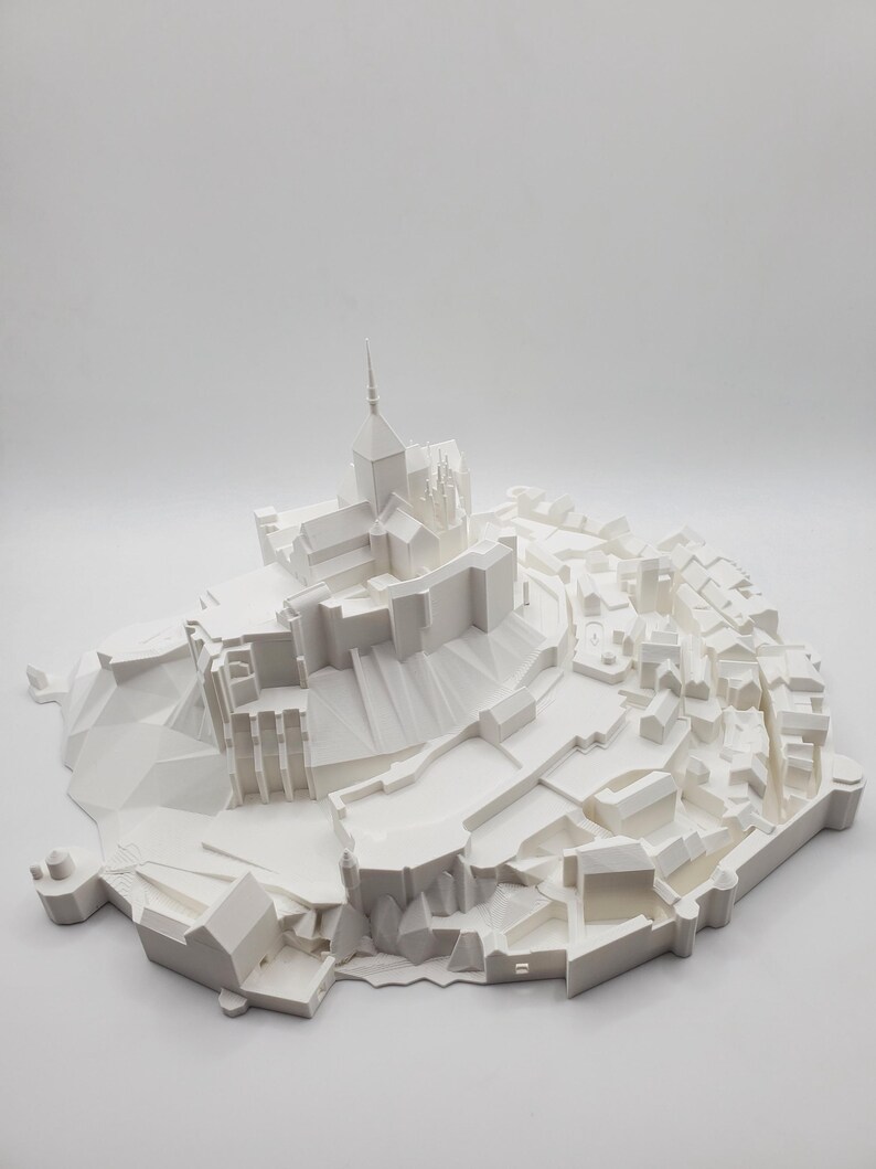 Mont Saint-michel Model, French Landmark Miniature, Historical ...