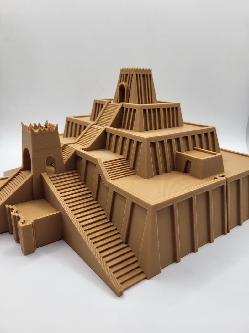 Ziggurat of Ur Model, Ancient Mesopotamian Temple, Historical Landmark ...