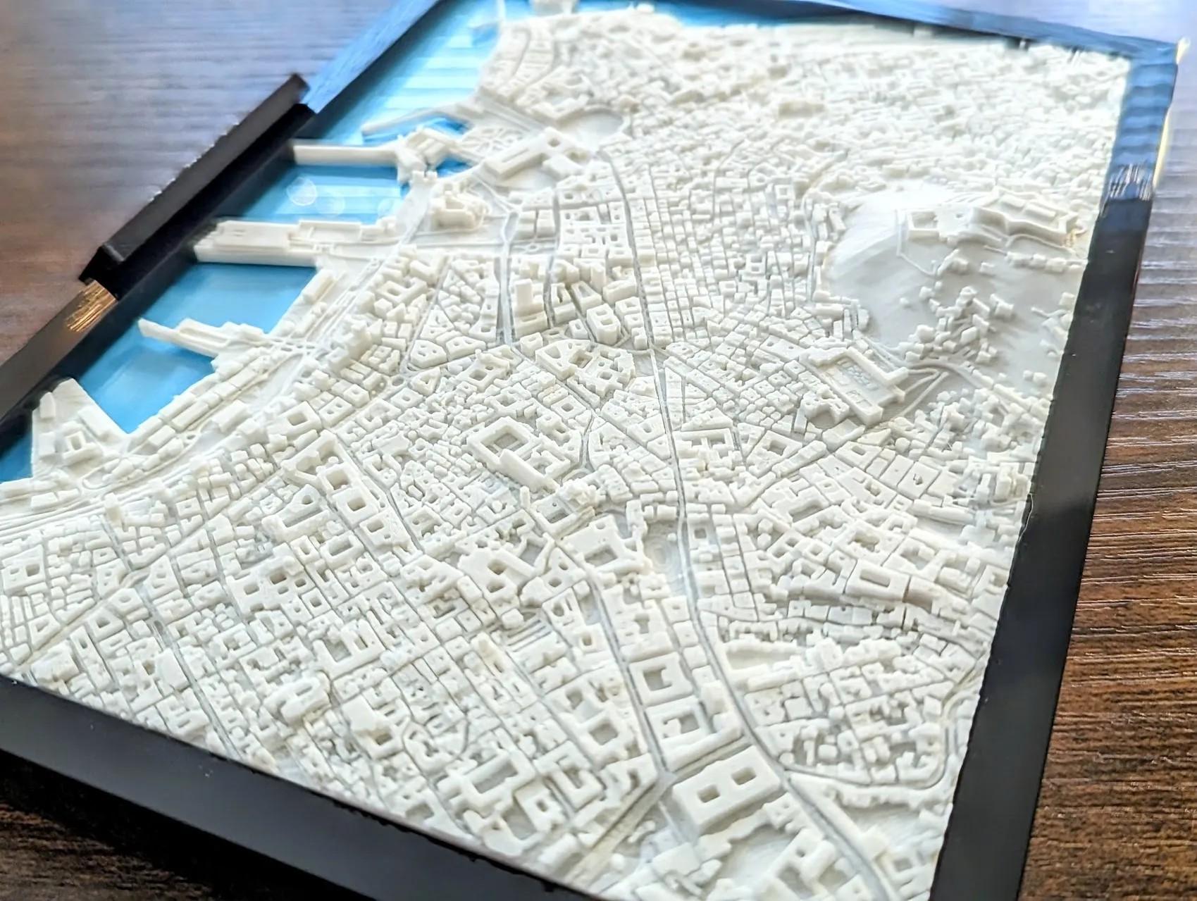 Topographic Map of Naples - Detailed City Map Relief Wall Art - Unique ...