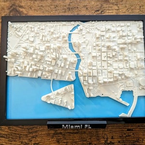 3D Model of Miami City, Florida – Detailed Miami Souvenir – Miami Beach ...