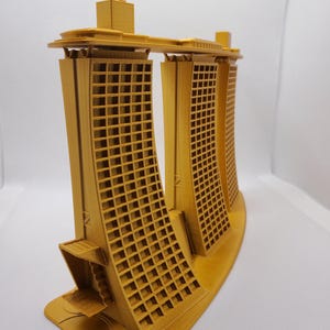 Marina Bay Sands Model, Diorama, Detailed Singapore Landmark ...