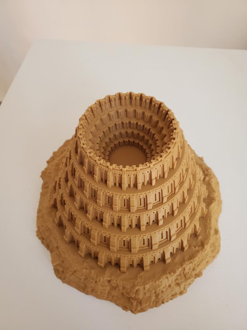 Tower of Babel, Historic Biblical Structure Replica, Detailed ...