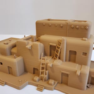 New Mexico Pueblo Architecture Model | Southwestern Diorama Decor ...