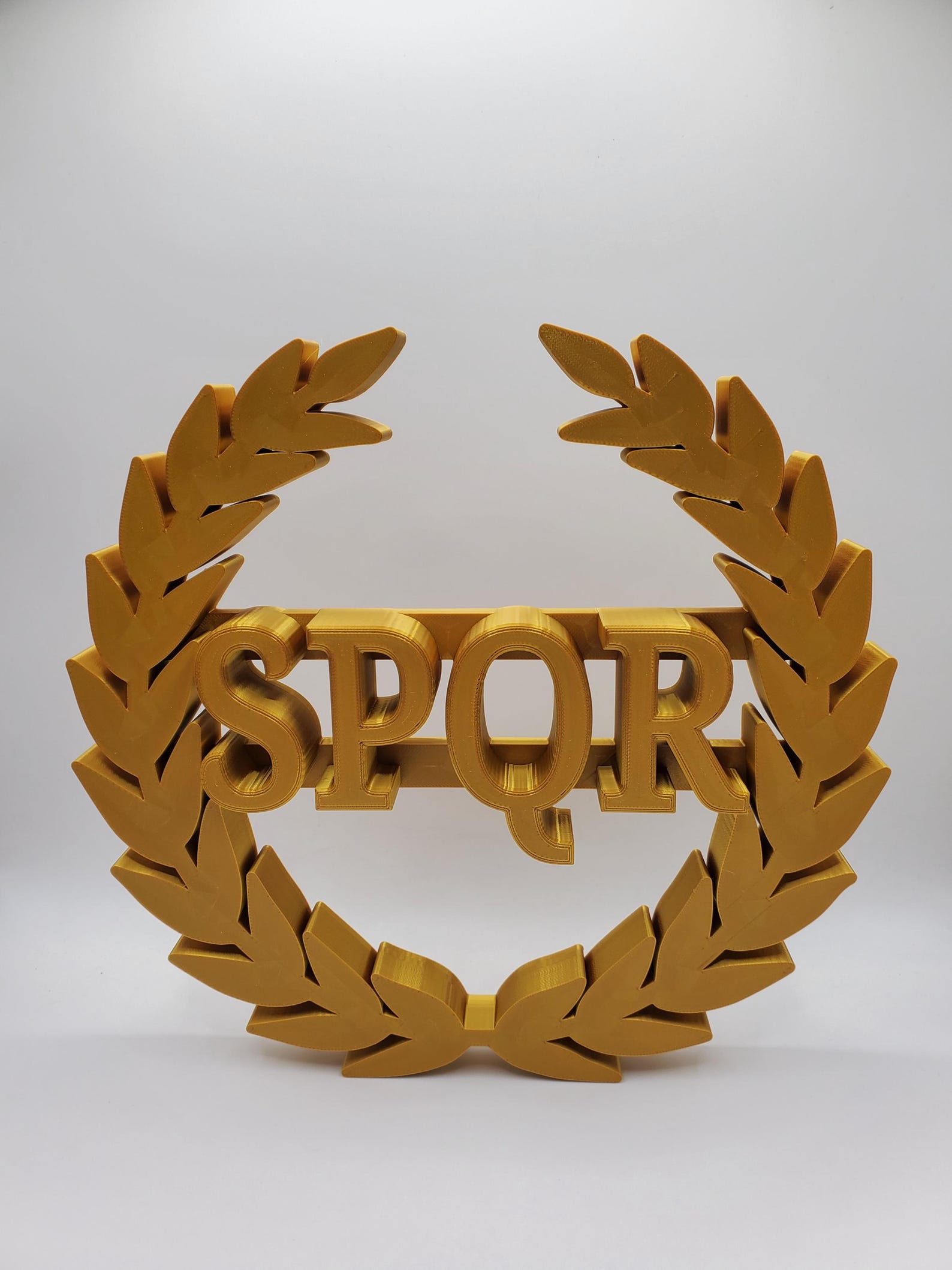 SPQR Roman Empire Laurel Wreath Wall Decor, Ancient Rome History Decor ...