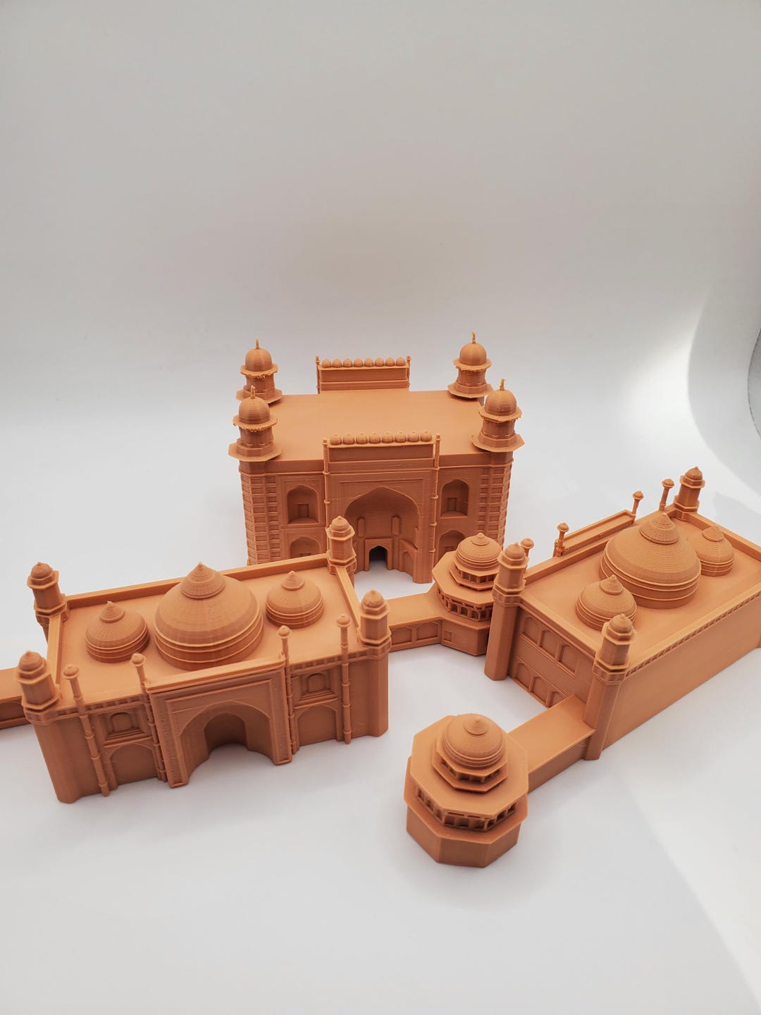 Taj Mahal Mosque Complex Diorama With Main Taj Mahal, Jawab, Mosque ...