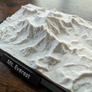 Large Model of Mt. Everest – Detailed Mountain Diorama – Perfect ...