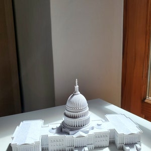 US Capitol Model, Architectural Building Replica, Detailed Scale Model ...