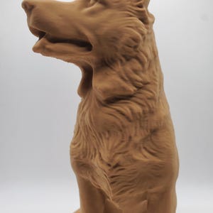 German Shepherd Dog Statue, Dog Pet Sculpture, Paintable Dog Lover Gift ...
