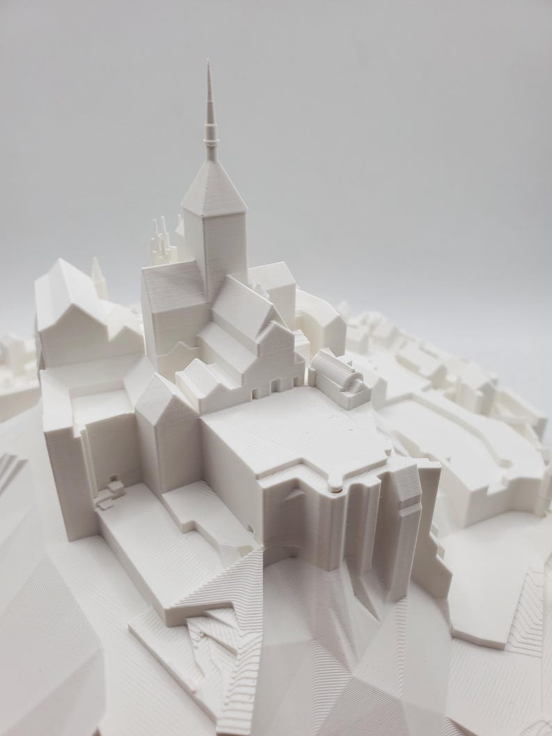 Mont Saint-michel Model, French Landmark Miniature, Historical ...