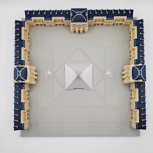 Louvre Museum Model With Pyramid, Paris Architecture Replica for Home ...