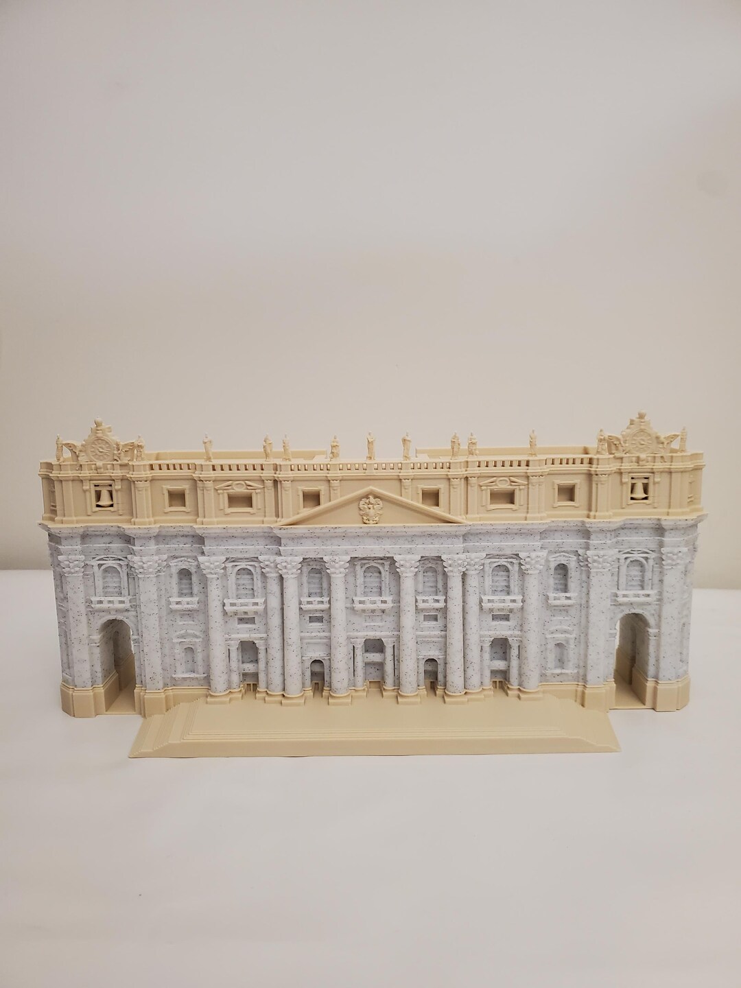 St. Peter’s Basilica Facade Model, 3D Printed Vatican Architecture ...