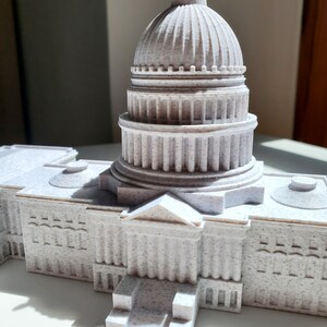 US Capitol Model, Architectural Building Replica, Detailed Scale Model ...