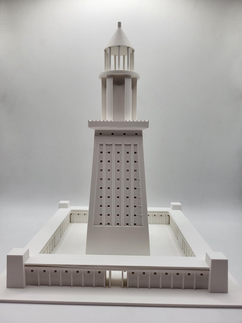 Alexandria Lighthouse Model, Ancient Wonder Replica, Pharos of ...