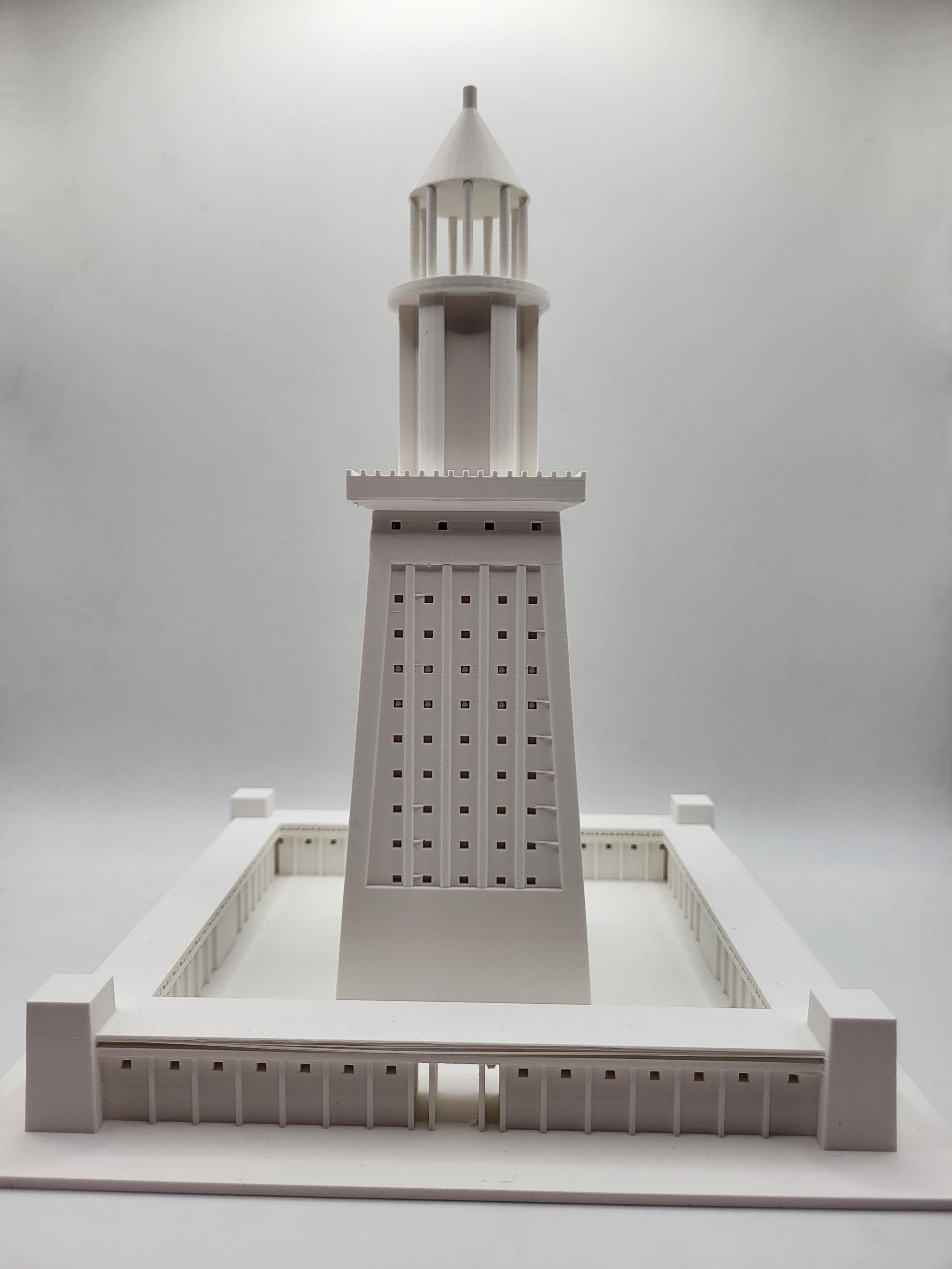 Alexandria Lighthouse Model, Ancient Wonder Replica, Pharos of ...