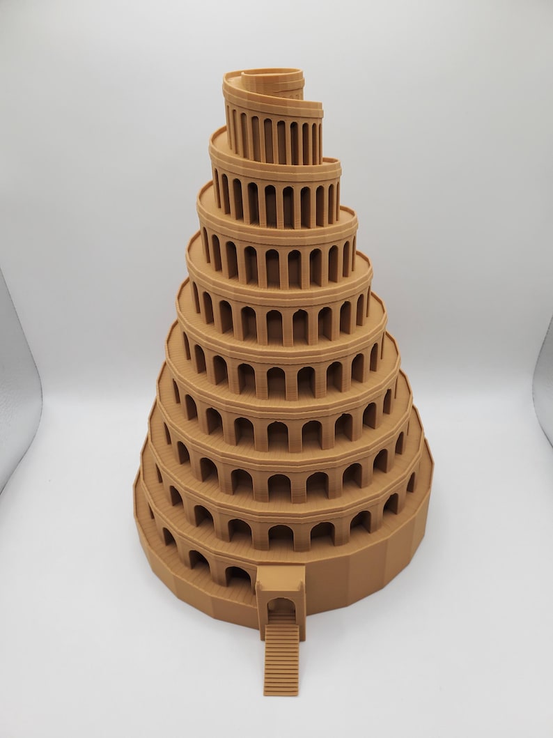 Tower of Babel Model - Diorama Scale Model - Babel Tower Complete ...