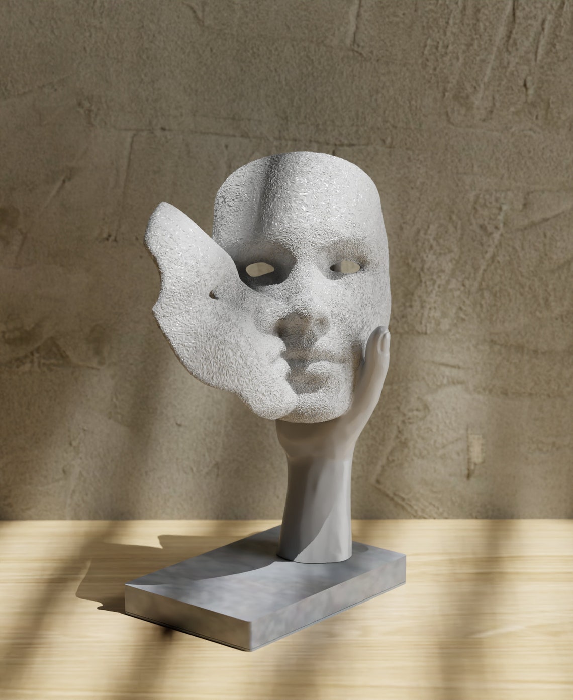 Abstract Face Sculpture Modern Art Decor Unique Contemporary Home ...
