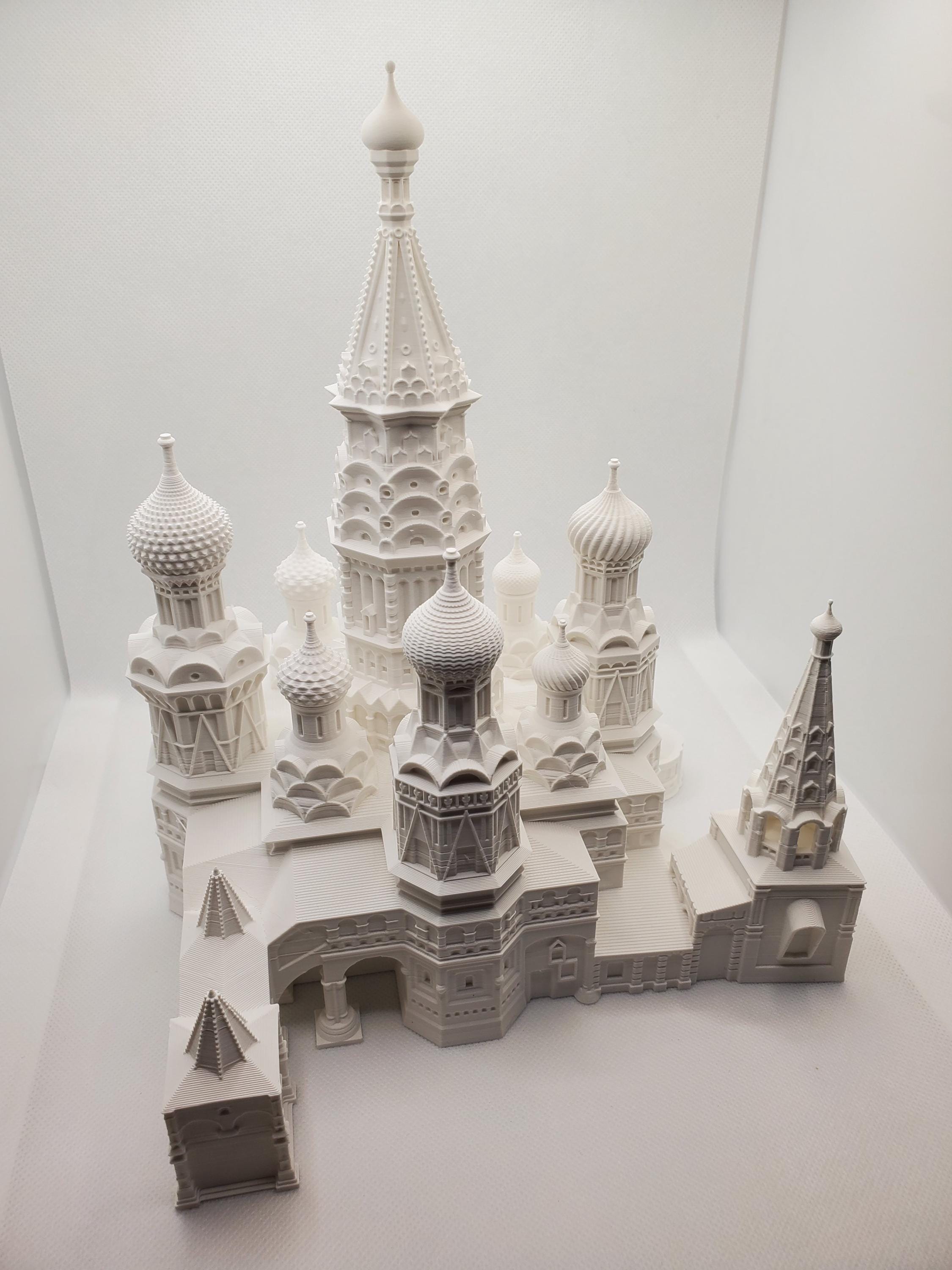 St. Basil's Cathedral Model in Moscow Detailed 3D Printed, Paintable ...