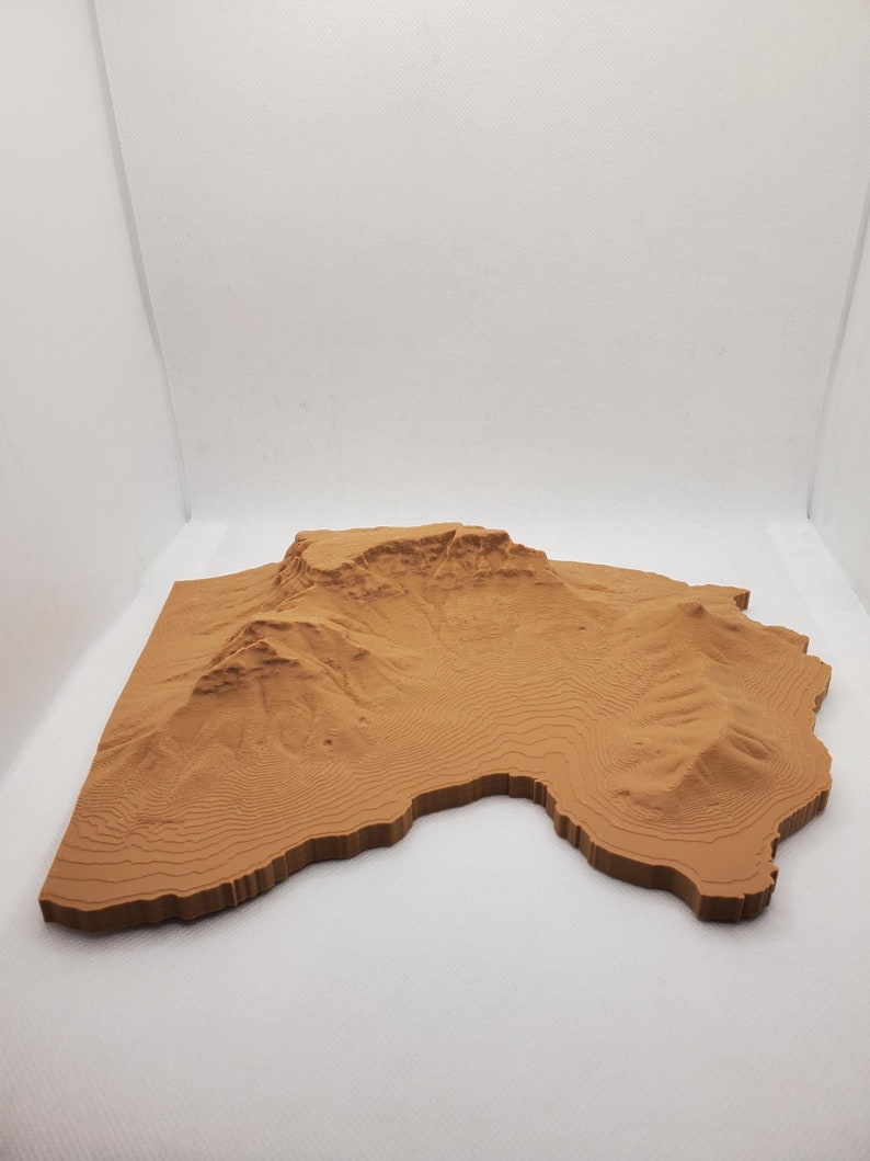 Cape Town Topography Model | Table Mountain Relief Map | South African ...