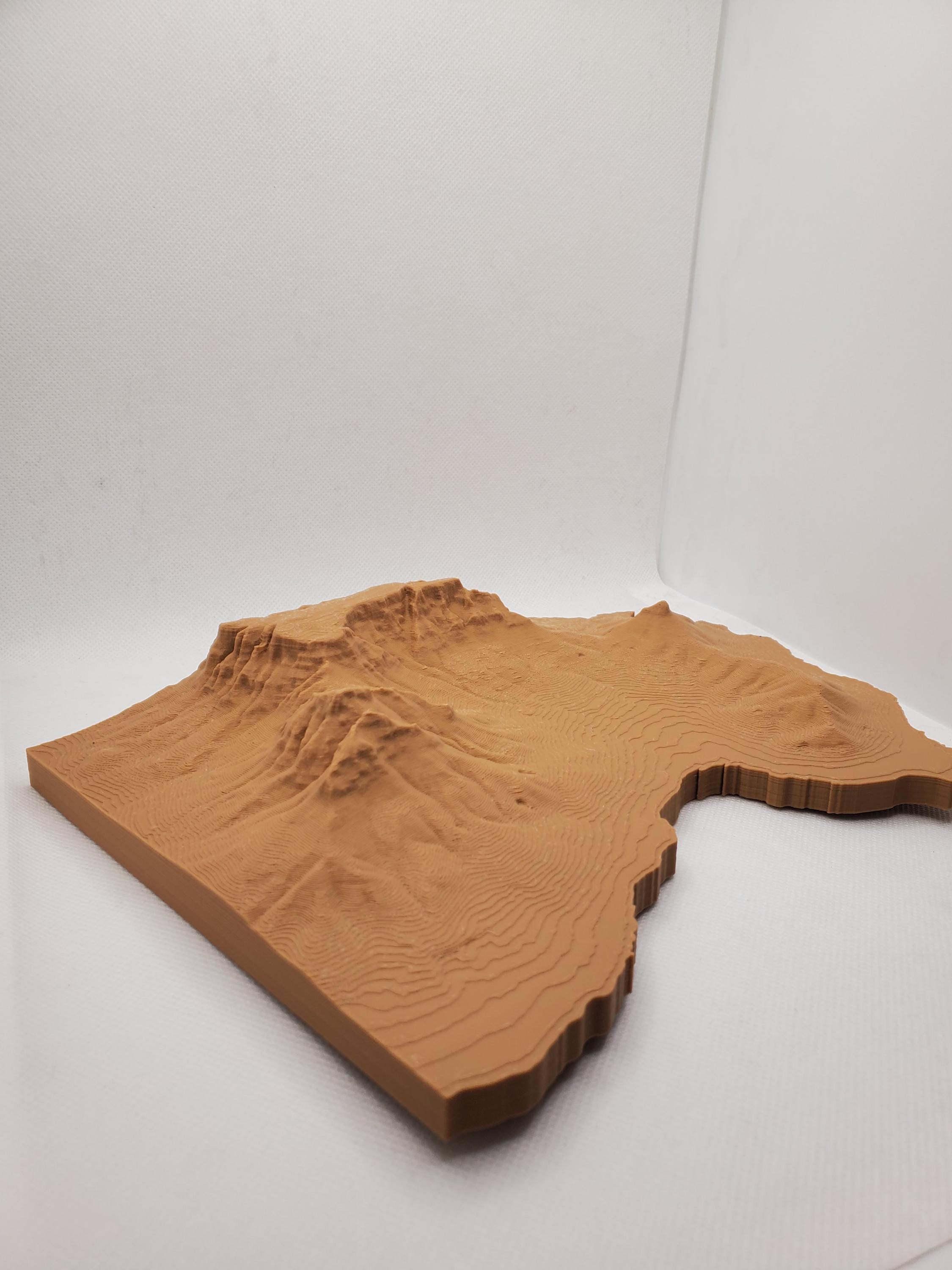 Cape Town Topography Model | Table Mountain Relief Map | South African ...