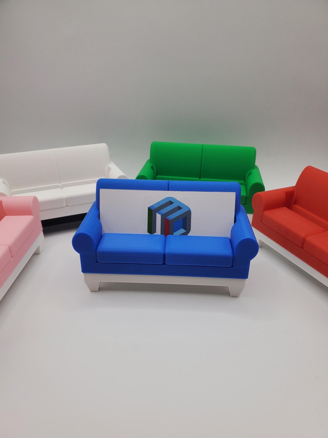 Sofa/couch Style Business Card Holder - Customizable 3D Printed Stand ...