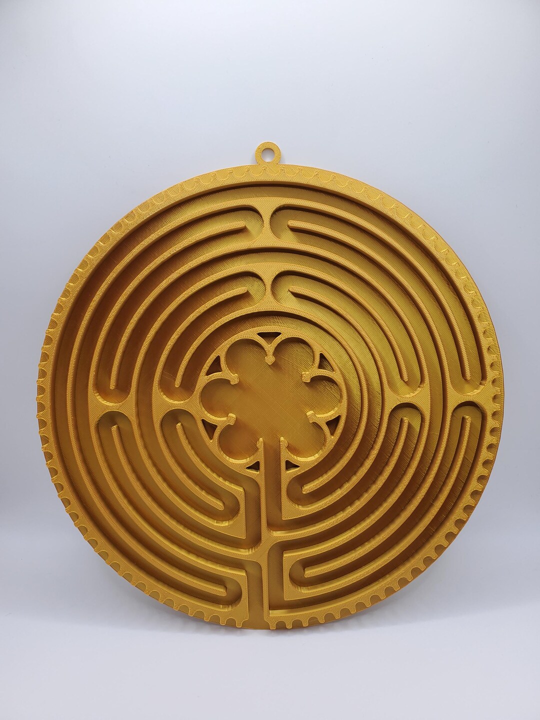 Chartres Cathedral Labyrinth Model – Spiritual Decor – Golden Sacred ...