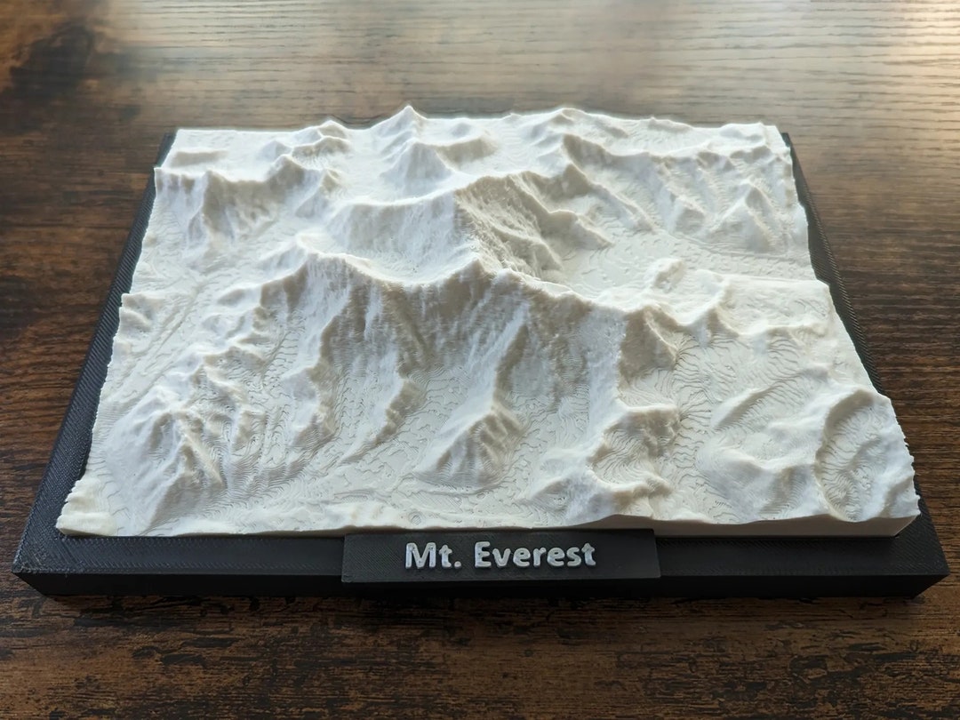 Large Model of Mt. Everest – Detailed Mountain Diorama – Perfect ...