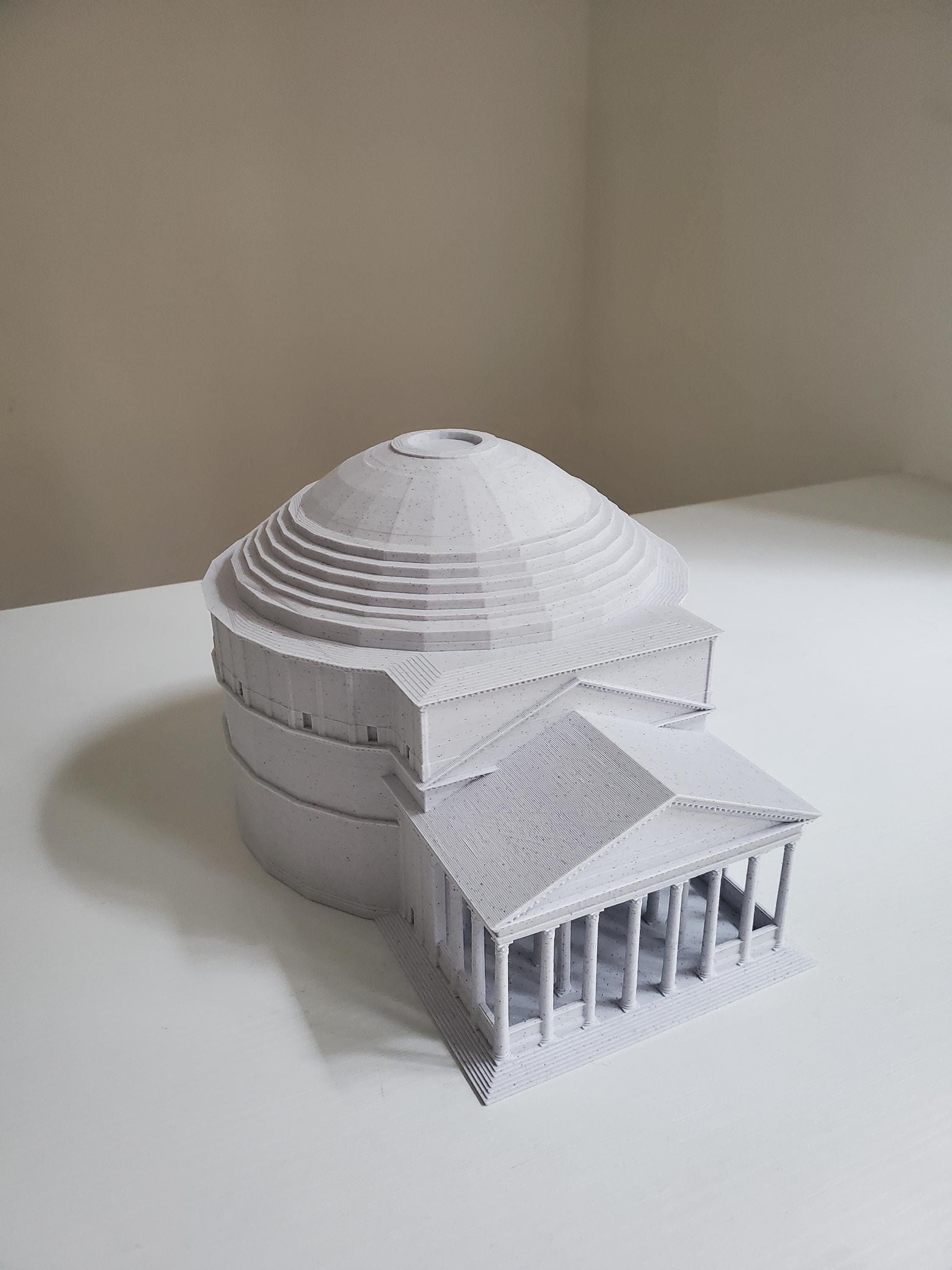 Pantheon Model Iconic Roman Architecture, 3D Replica, Historical Home ...