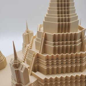 Wat Arun Temple 3D Printed Model – Bangkok Thailand Buddhist Landmark ...