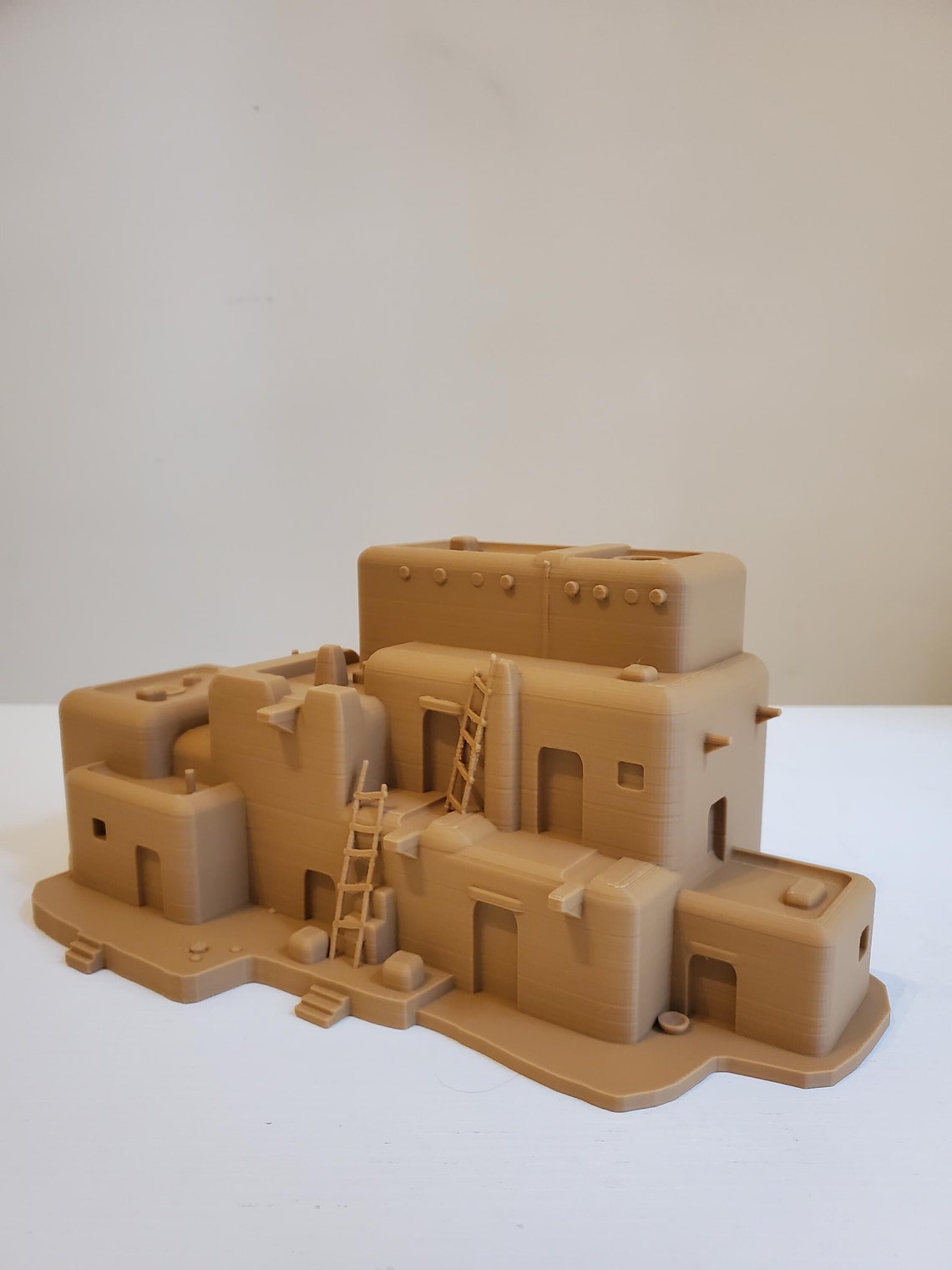 New Mexico Pueblo Architecture Model | Southwestern Diorama Decor ...